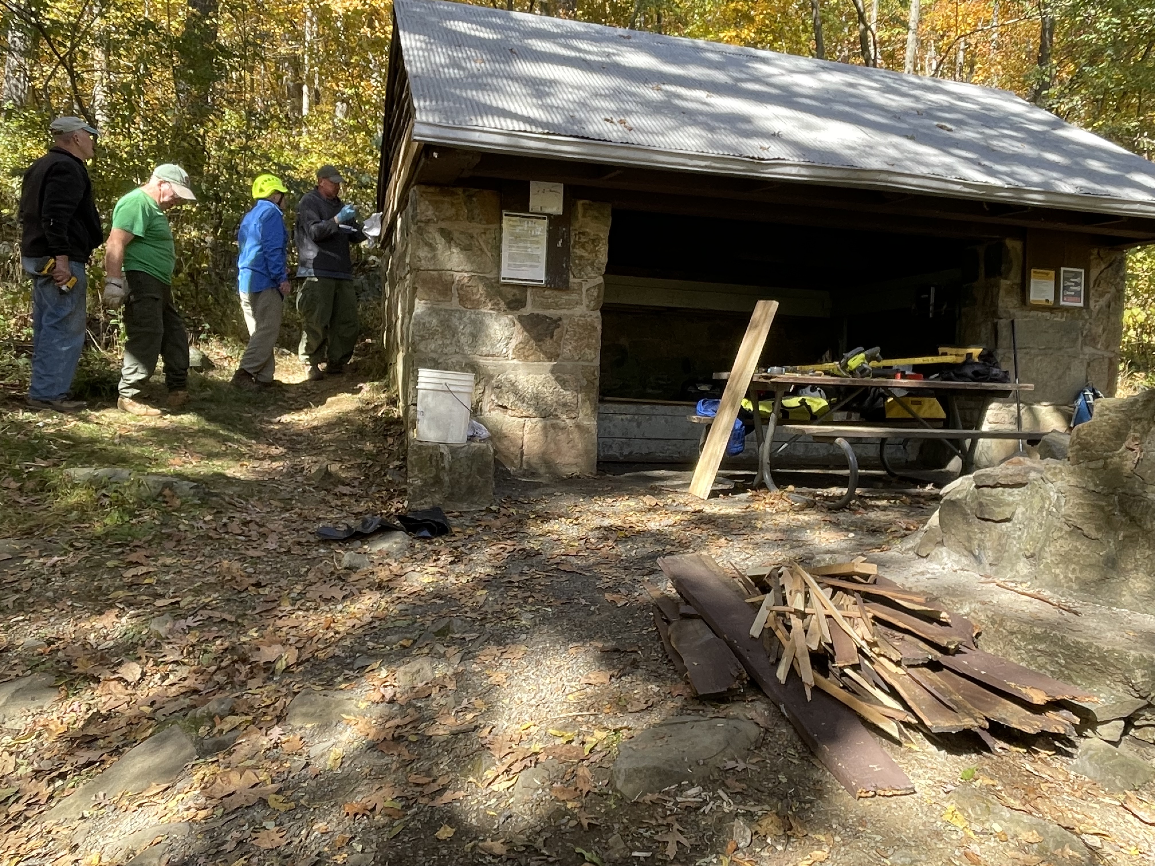 Hut Repair and a Day Hike | A fork in the road